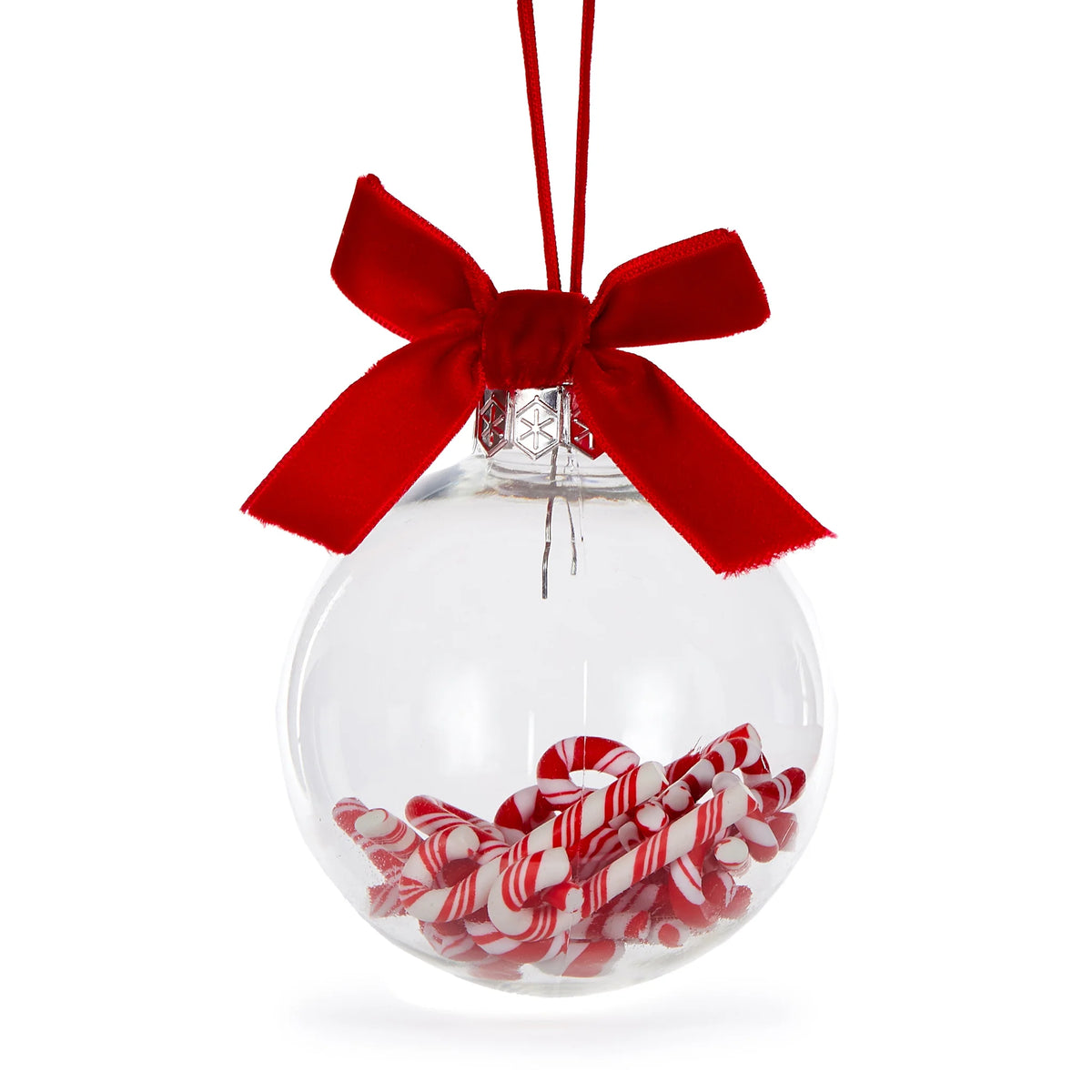 Candy Cane Filled Bauble Bauble | Red Christmas Baubles & Ornaments ...