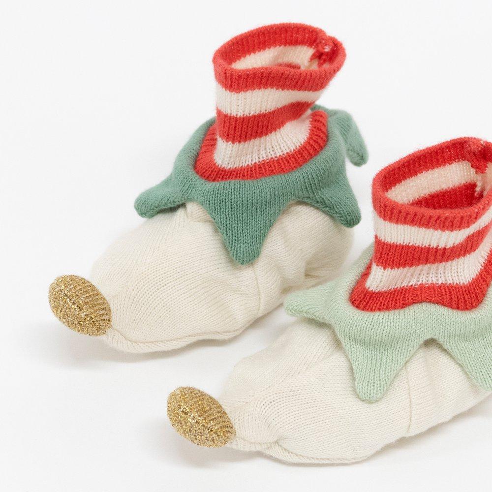 Elf Baby Booties | Christmas Baby Gifts | Baby Gifts | First Christmas ...