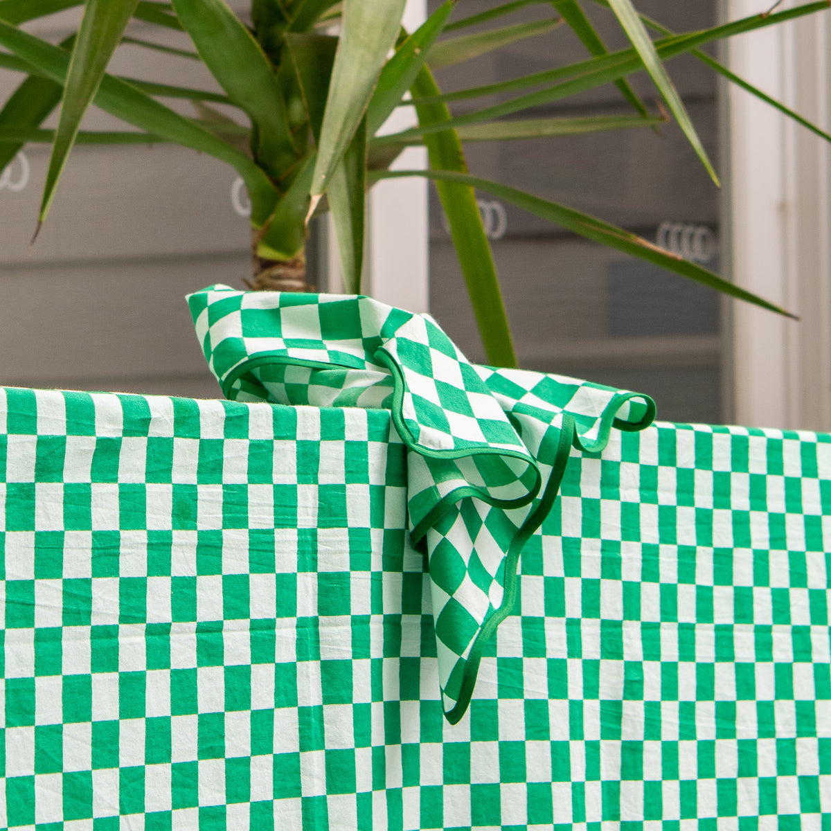 Green Checkered Napkin Set (6) – ohitsperfect