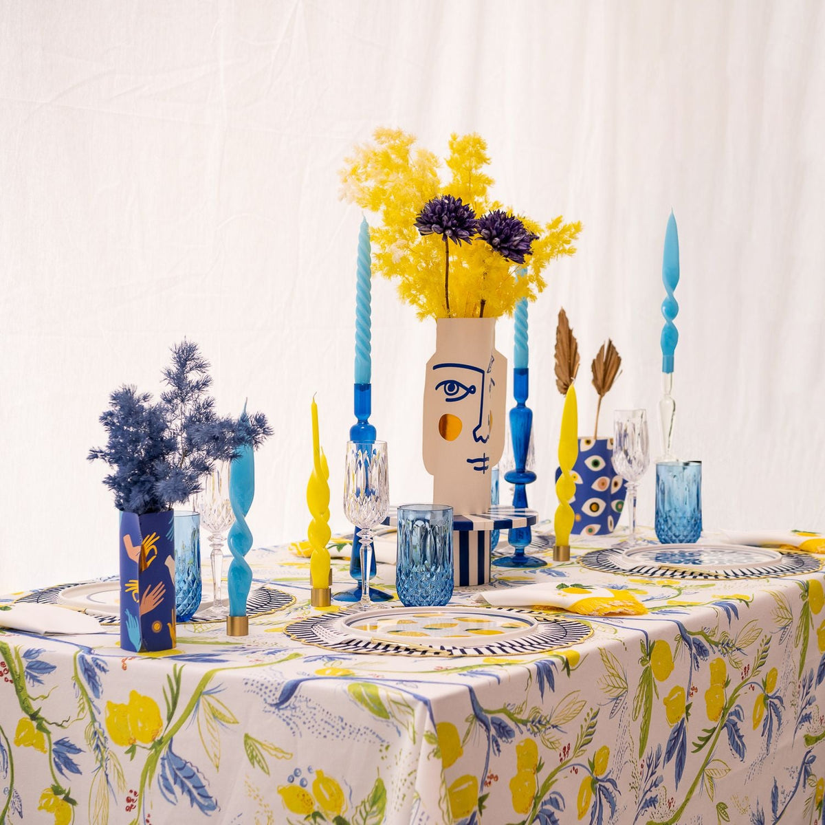Mediterranean Napkin Set | Designer Table Linen Australia | Lemon ...