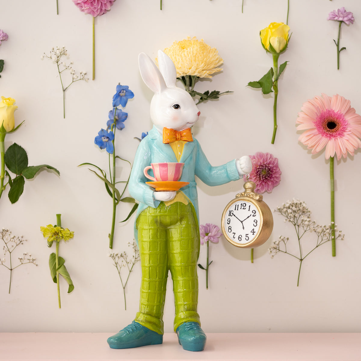 Mad Hatter Standing With Clock | Easter Bunny | Easter Decorations ...