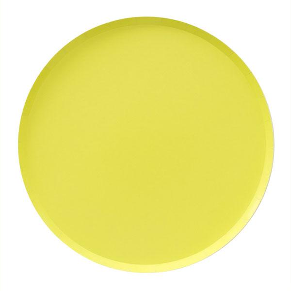 Large Yellow Party Plate | Oh Happy Day Party Supplies Australia ...